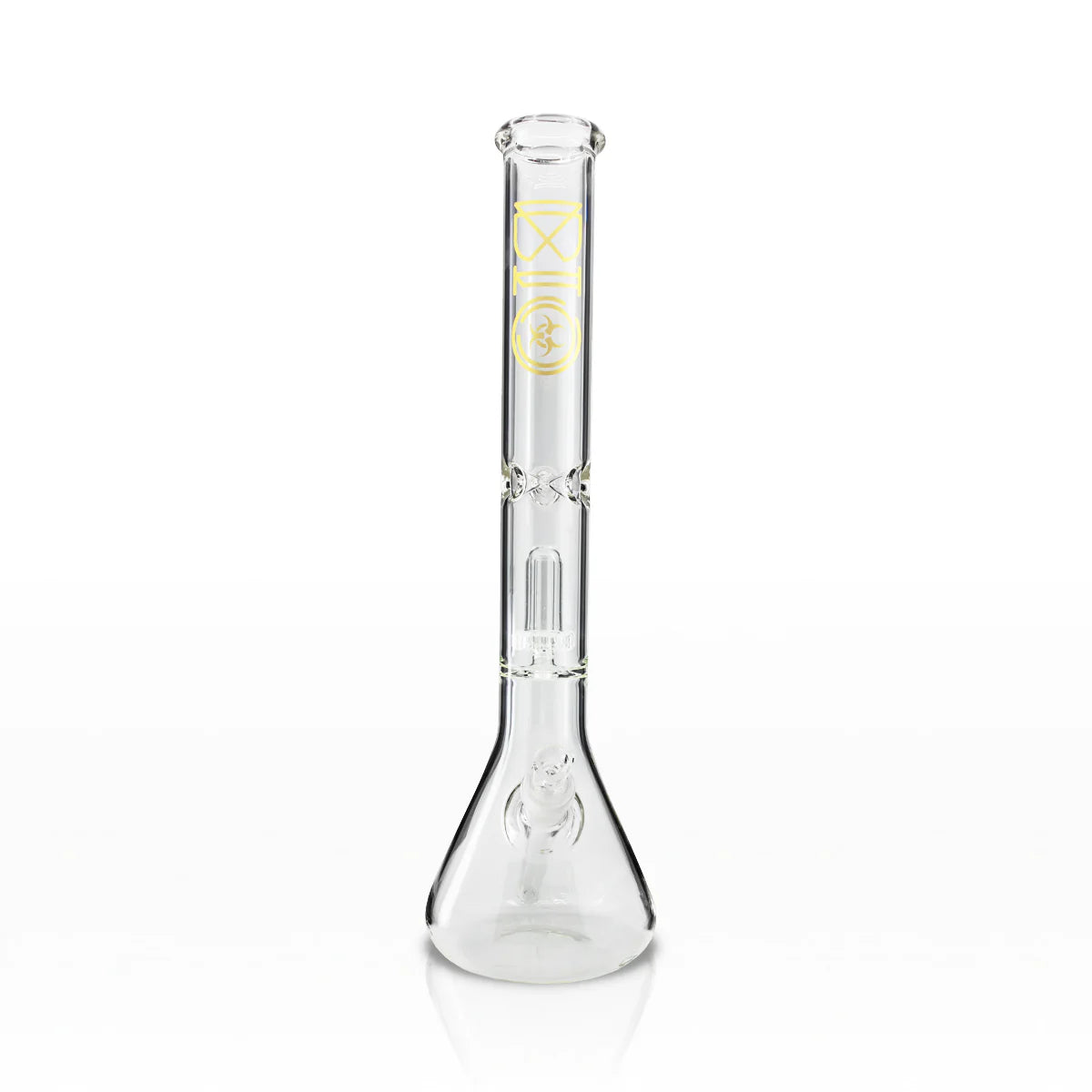 18 BIO SHOWER PERC BEAKER - GOLD LOGO – Pinnacle Distributors Inc.